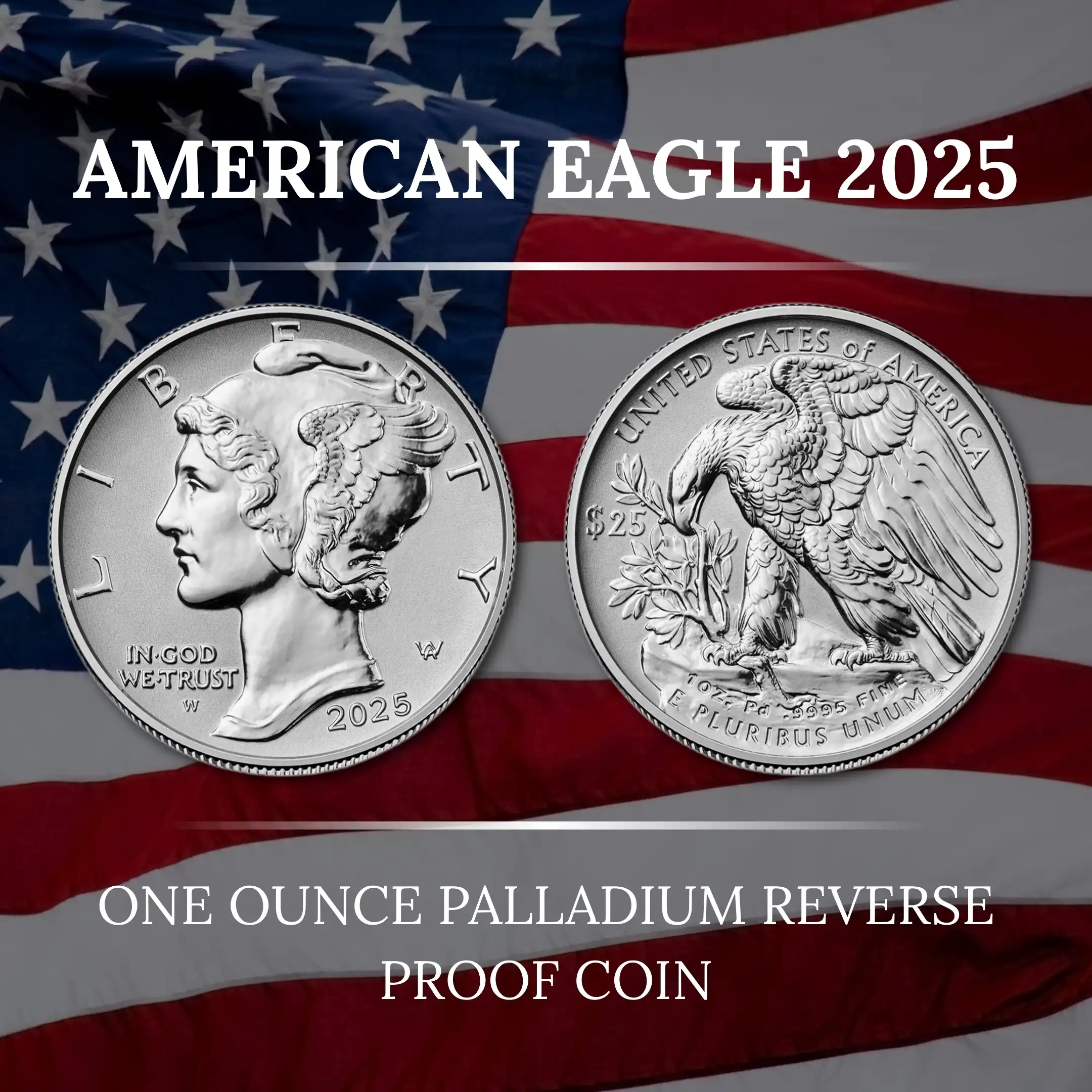 American Eagle 2025 One Ounce Palladium Coin - Numismaticos.com